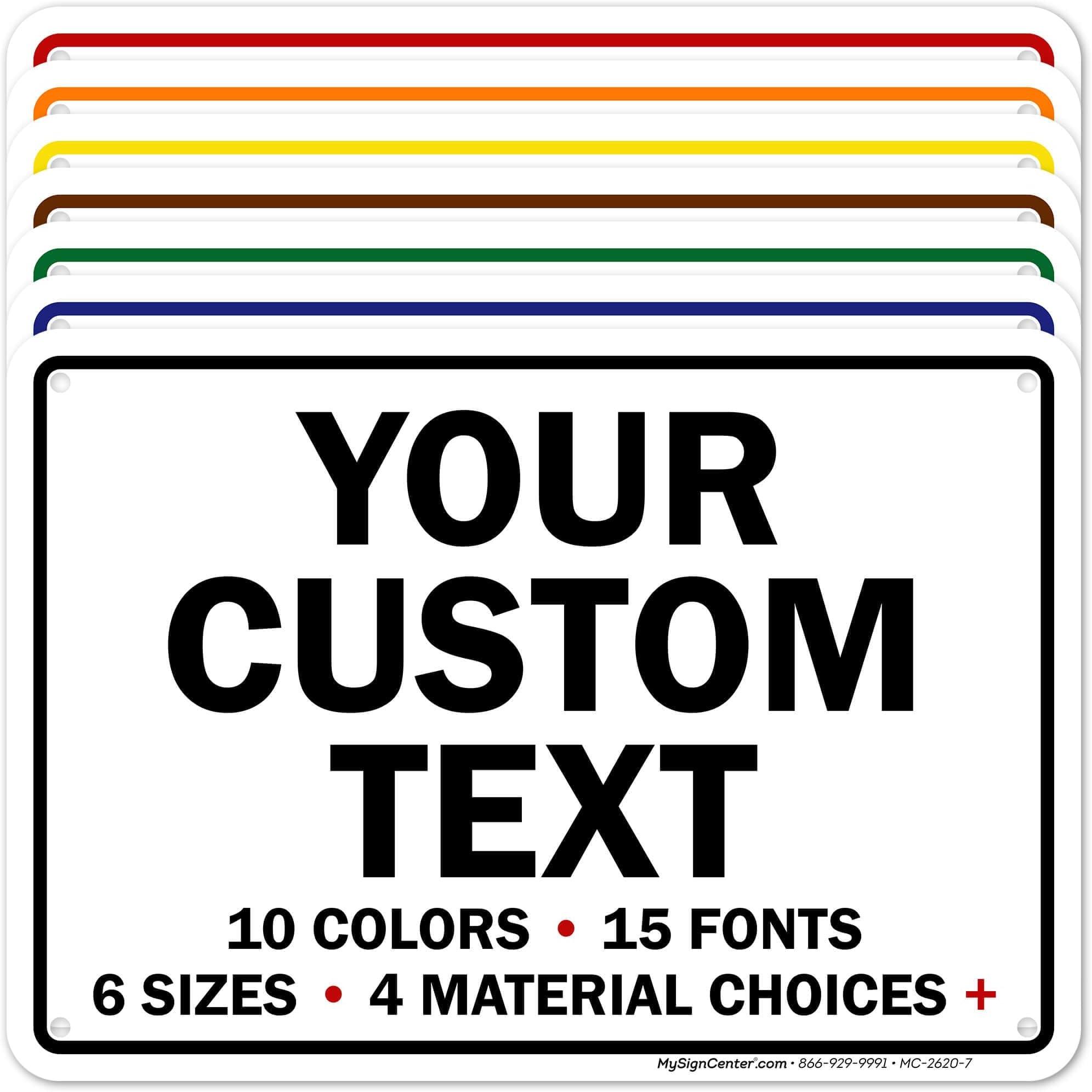 Amazon.com: ComplianceSigns.com Vertical We Impose A Surcharge On ...