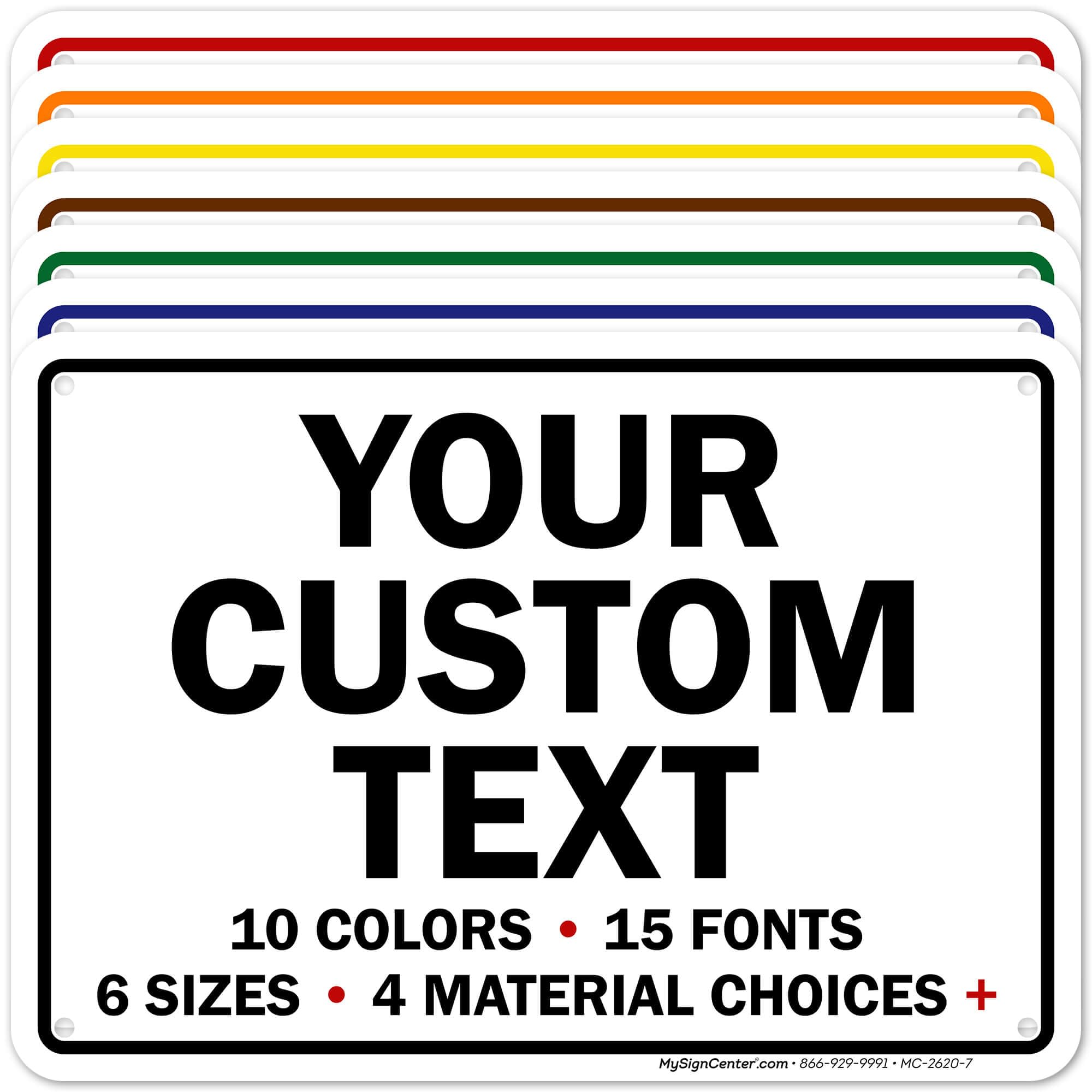 Amazon.com: Custom Sign, Custom Sign for Business, Personalized Logo ...