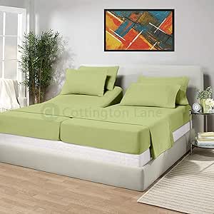 Amazon.com: California King Sheets Set for Adjustable Beds - Split Cal ...