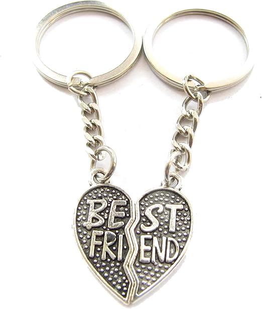 Best Friend keychain - Personalized keychain - Broken Heart key chain ...