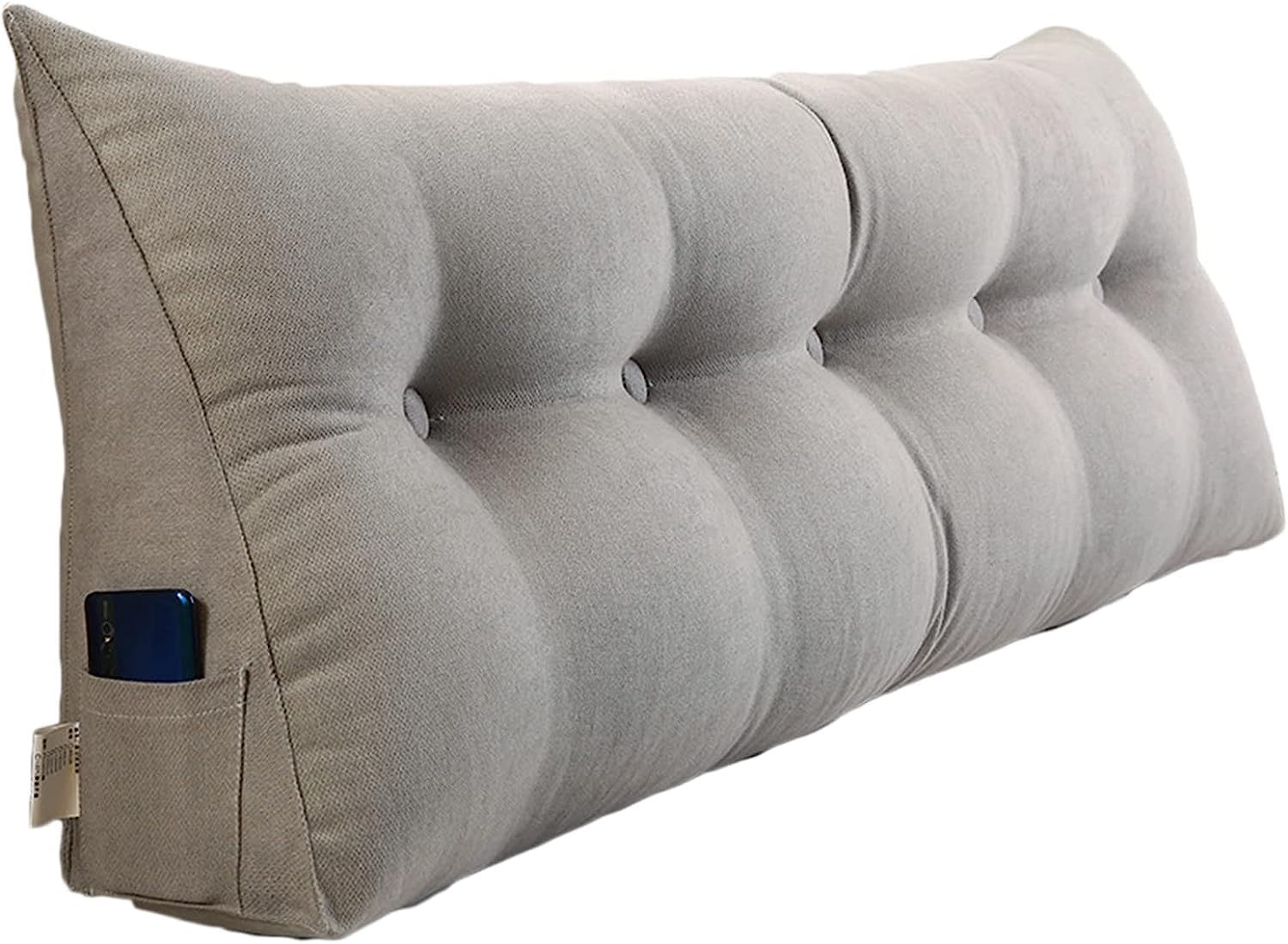 Amazon.com: Queen Reading Bed Cushion - Triangular Headboard Wedge ...