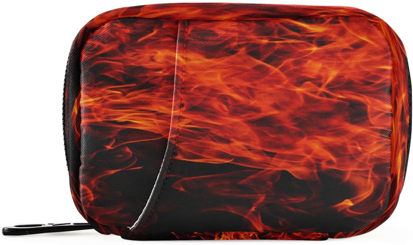 Amazon.com: Weekly Pill Organizer Red Flame Beautiful Pill Cases Bag ...