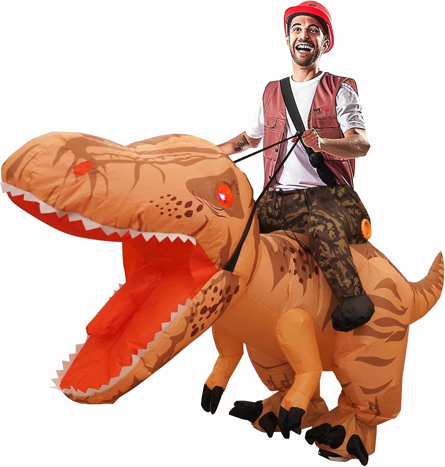 Amazon.com: Dazzle Bright Halloween Inflatable Dinosaur Costume Adult ...