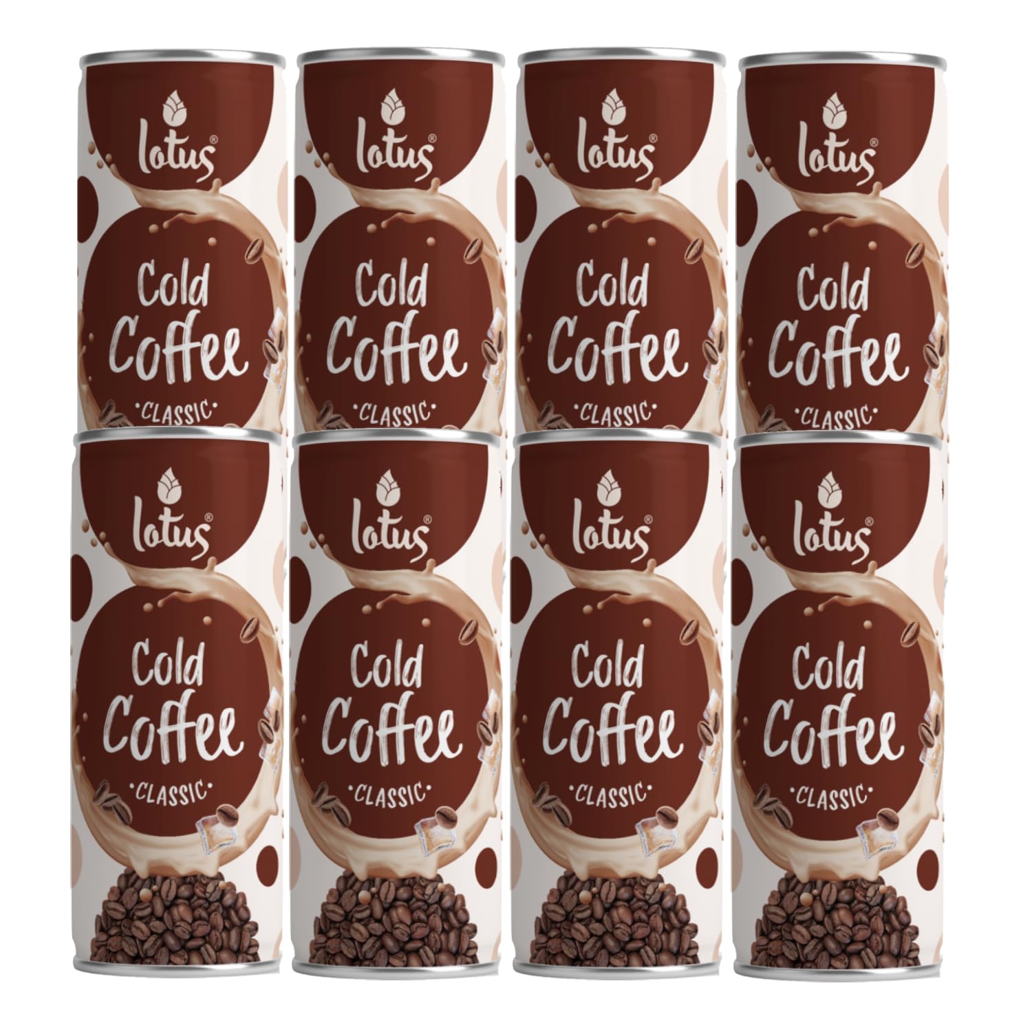 Lotus Cold Coffee Classic 180 Ml Can (Pack of 8) - Ready to Drink ...