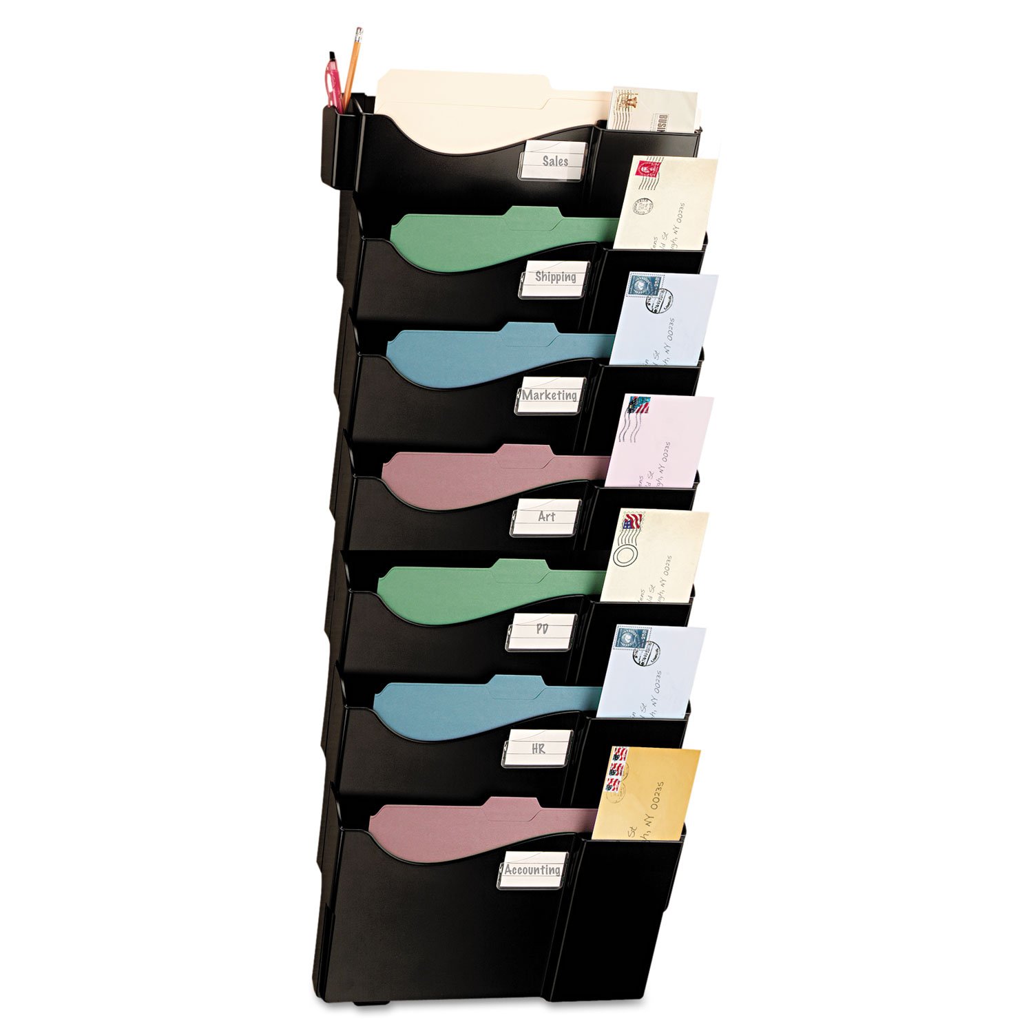 Amazon.com : Officemate 21726 Grande Central Wall Filing System, Seven ...