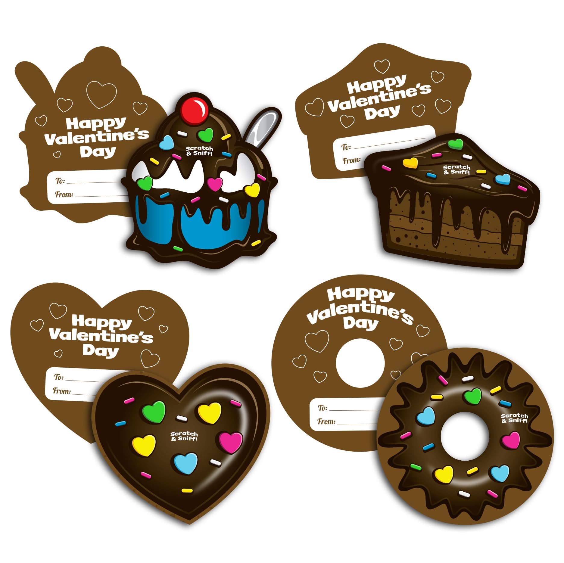 Snapklik.com : Kangaroo 28 Pack Chocolate Scented Valentines Day Cards