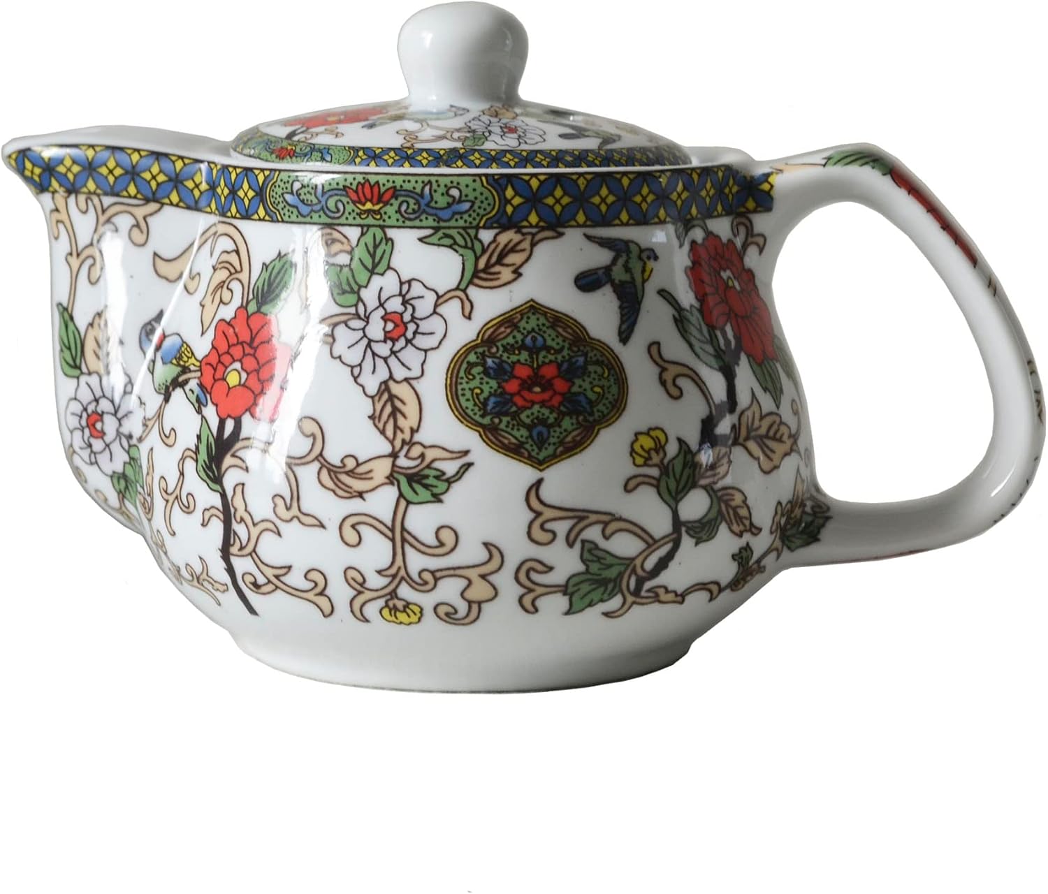 Amazon.com | Small Porcelain Teapot, 9oz Tea Pot with Stainless Steel ...