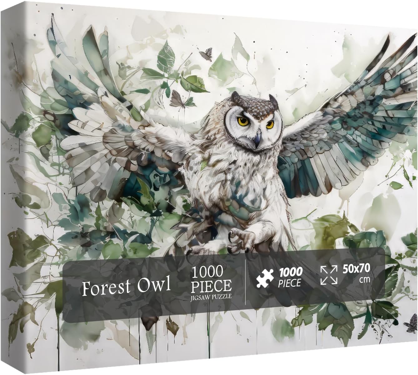 Owl Bird Puzzles for Adults, Animal Art Jigsaw Puzzles 1000 Pieces ...