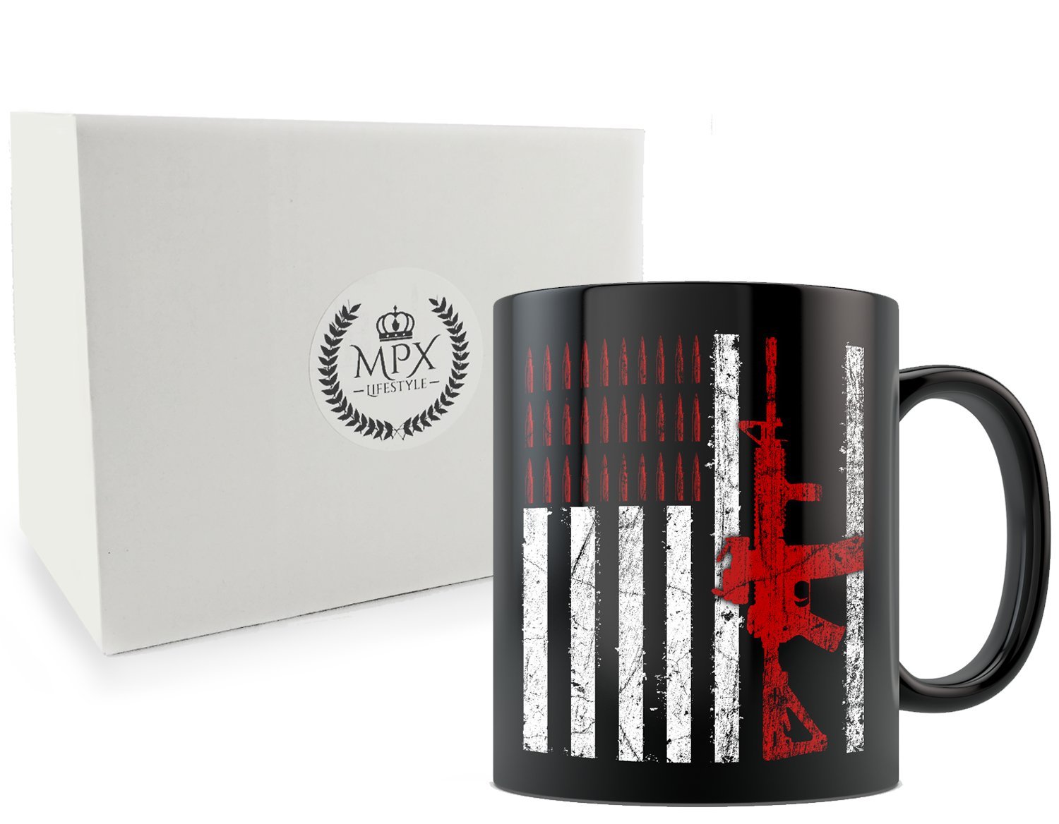 Buy AR-15 American Flag Assault Rifle 2nd Amendment Coffee Mug Online ...