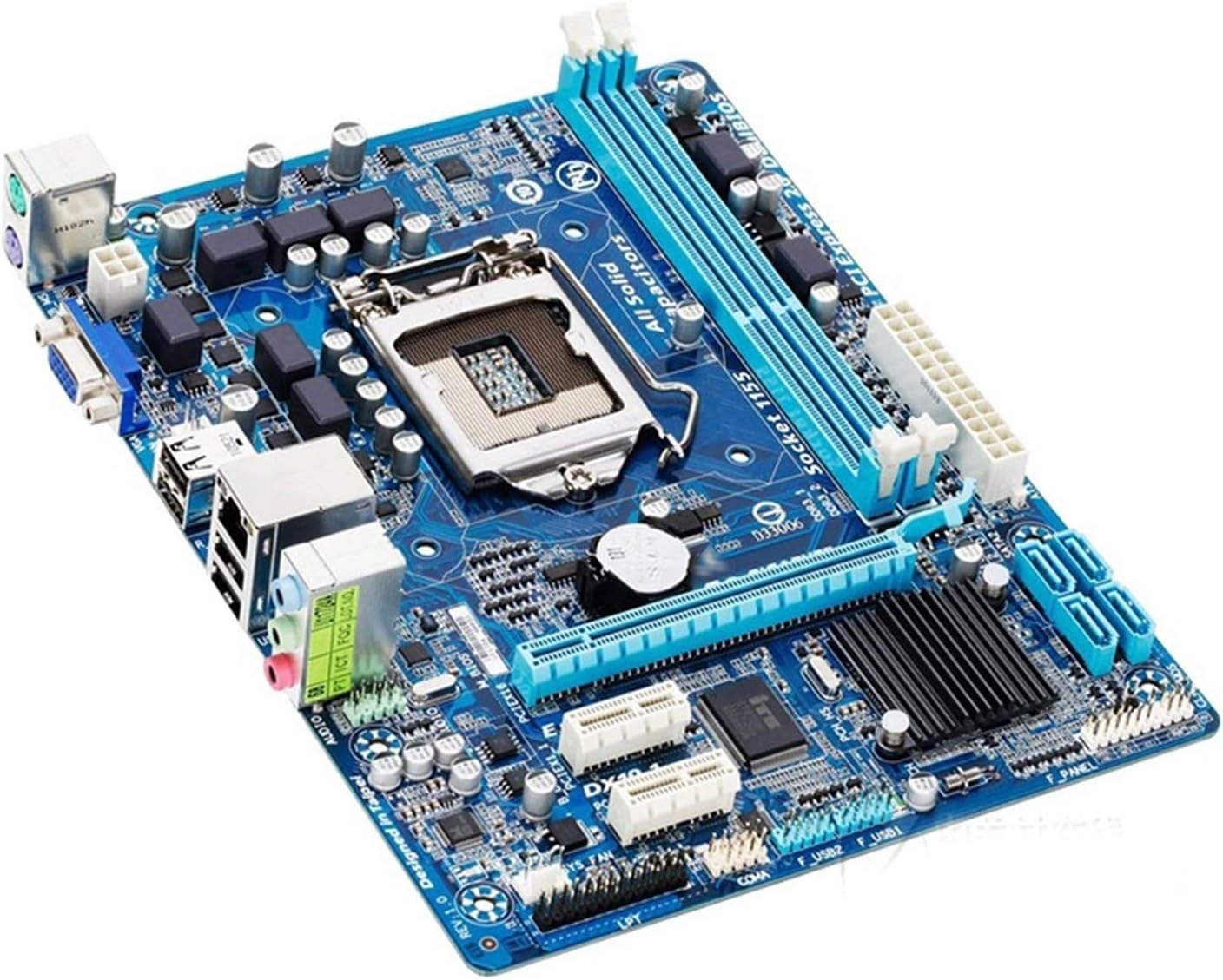 KKLL Placa Base de computadora Placa Base Fit For Gigabyte GA-H61M-DS2 ...