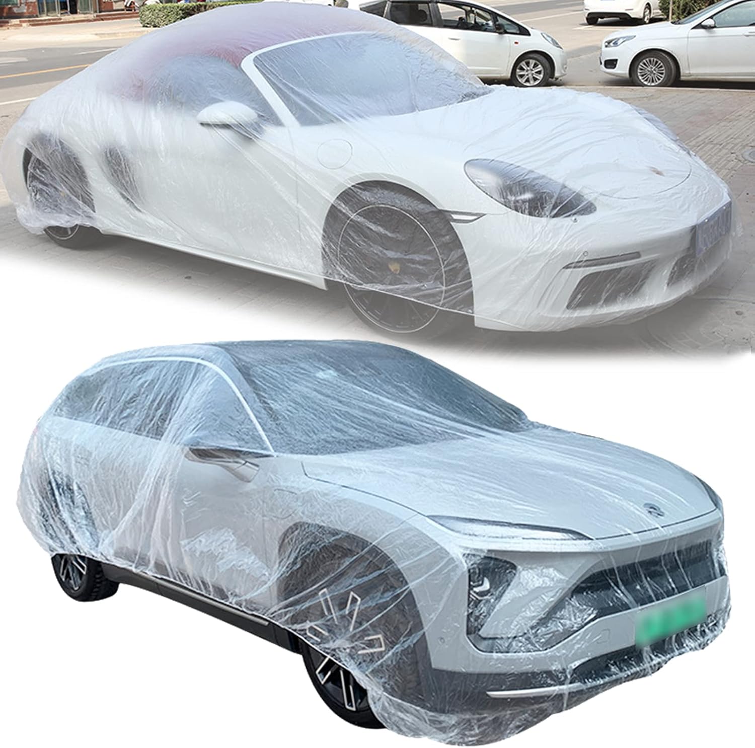 Amazon.com: Yonput 1 PC Thicken PE Car Cover, Four-Season Universal ...
