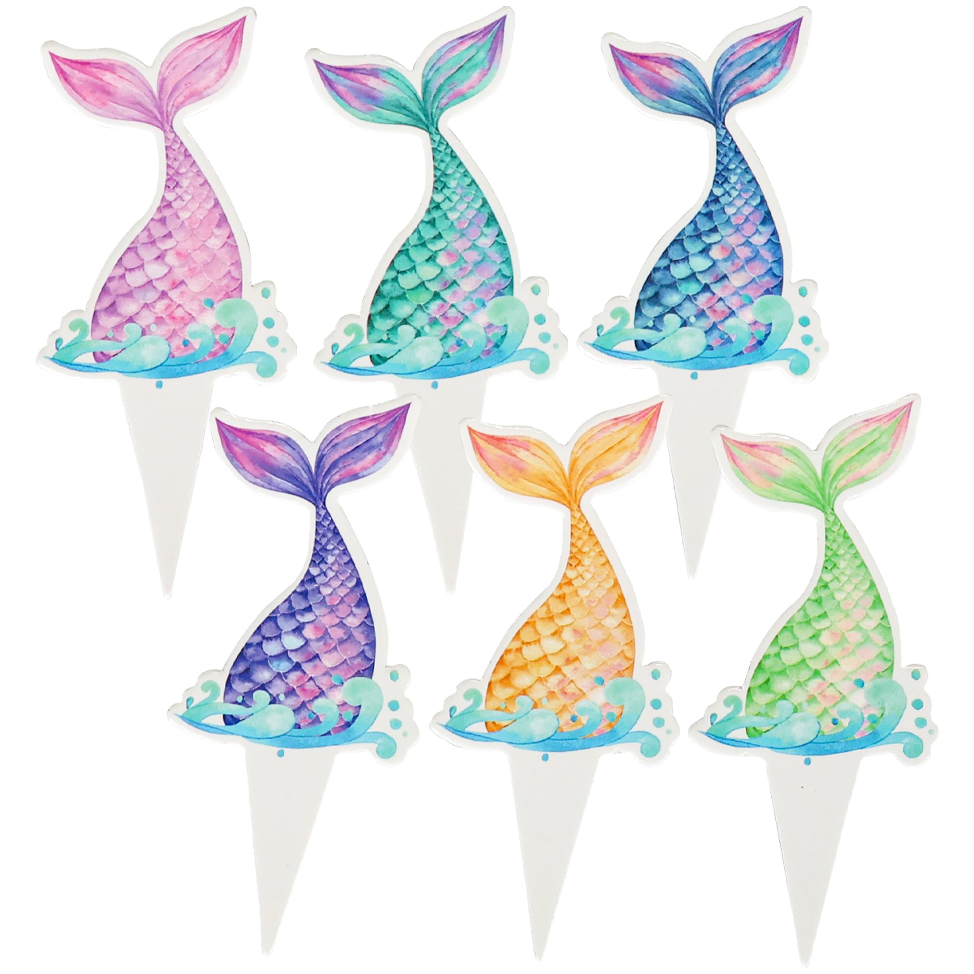 Mermaid Tail Cupcake Toppers Printable Plan The Perfect Mermaid