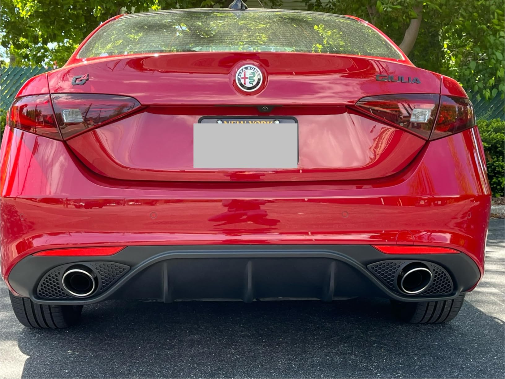 Amazon.com: Rear Diffuser Fits for Alfa Romeo Giulia Base Sedan 2017 ...