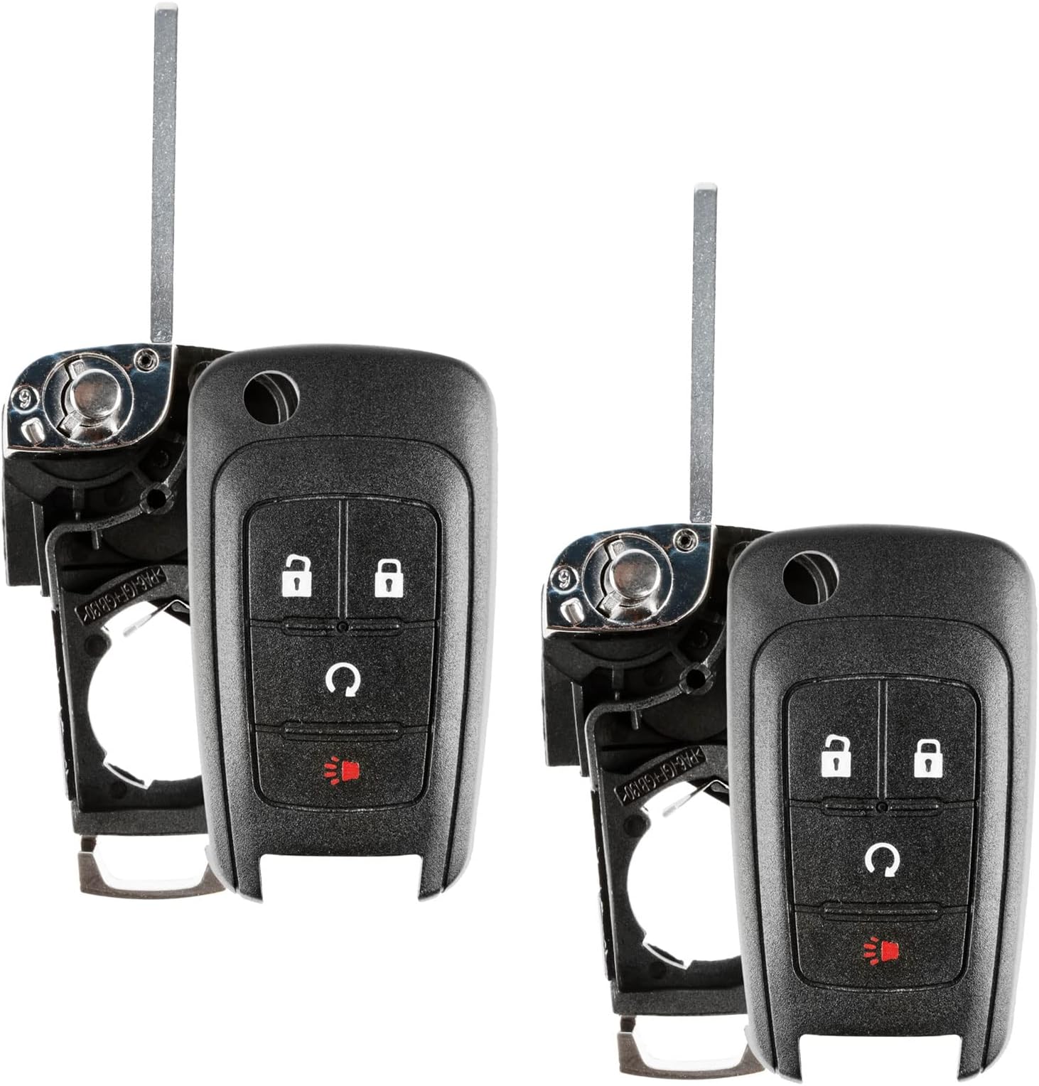 Amazon.com: Key Fob Case Shell Fit for GMC Chevrolet Chevy Equinox ...