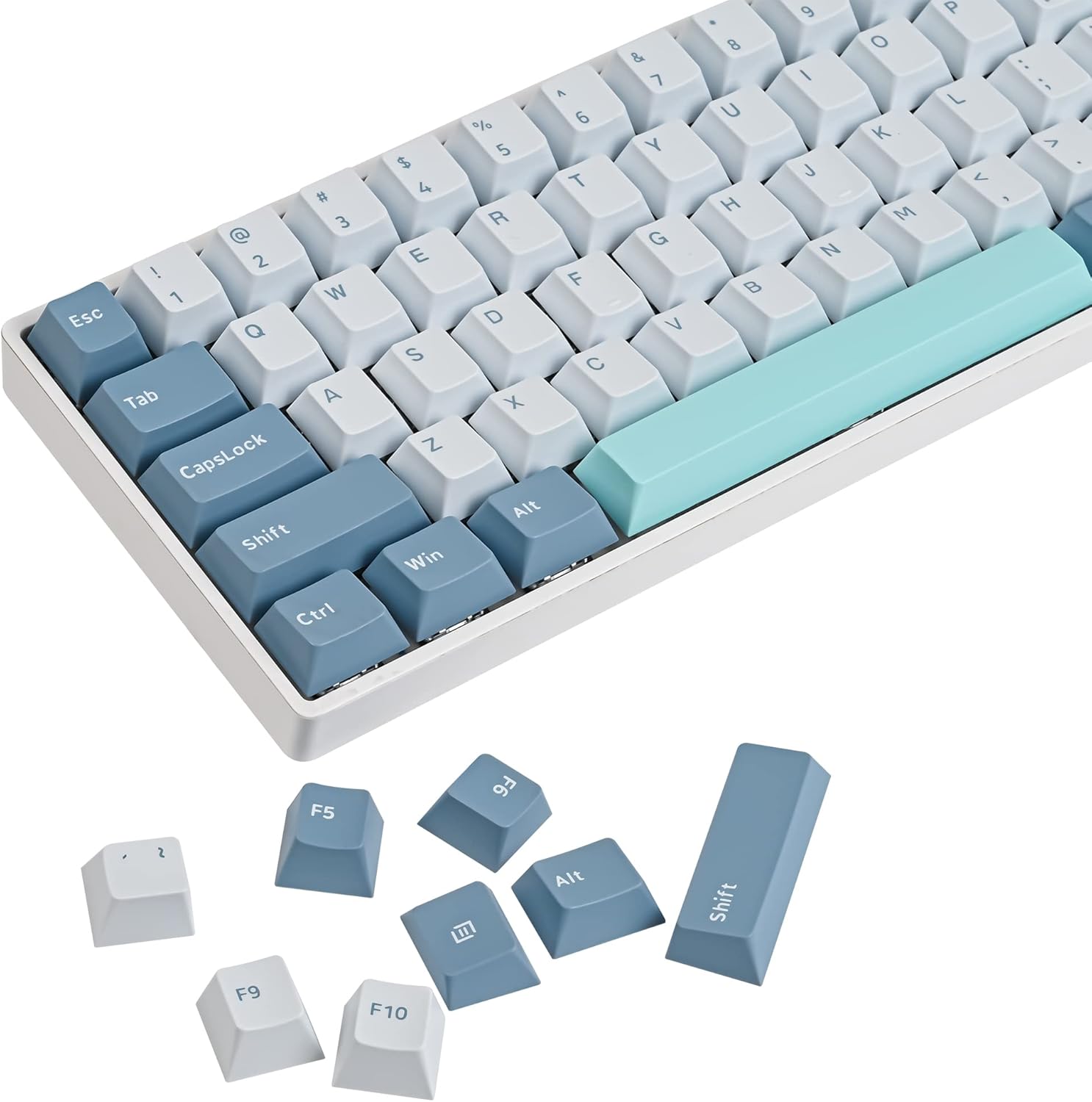 Taeeiancd Double Shot Keycaps 60 Percent 168 Keys PBT Custom Gaming ...
