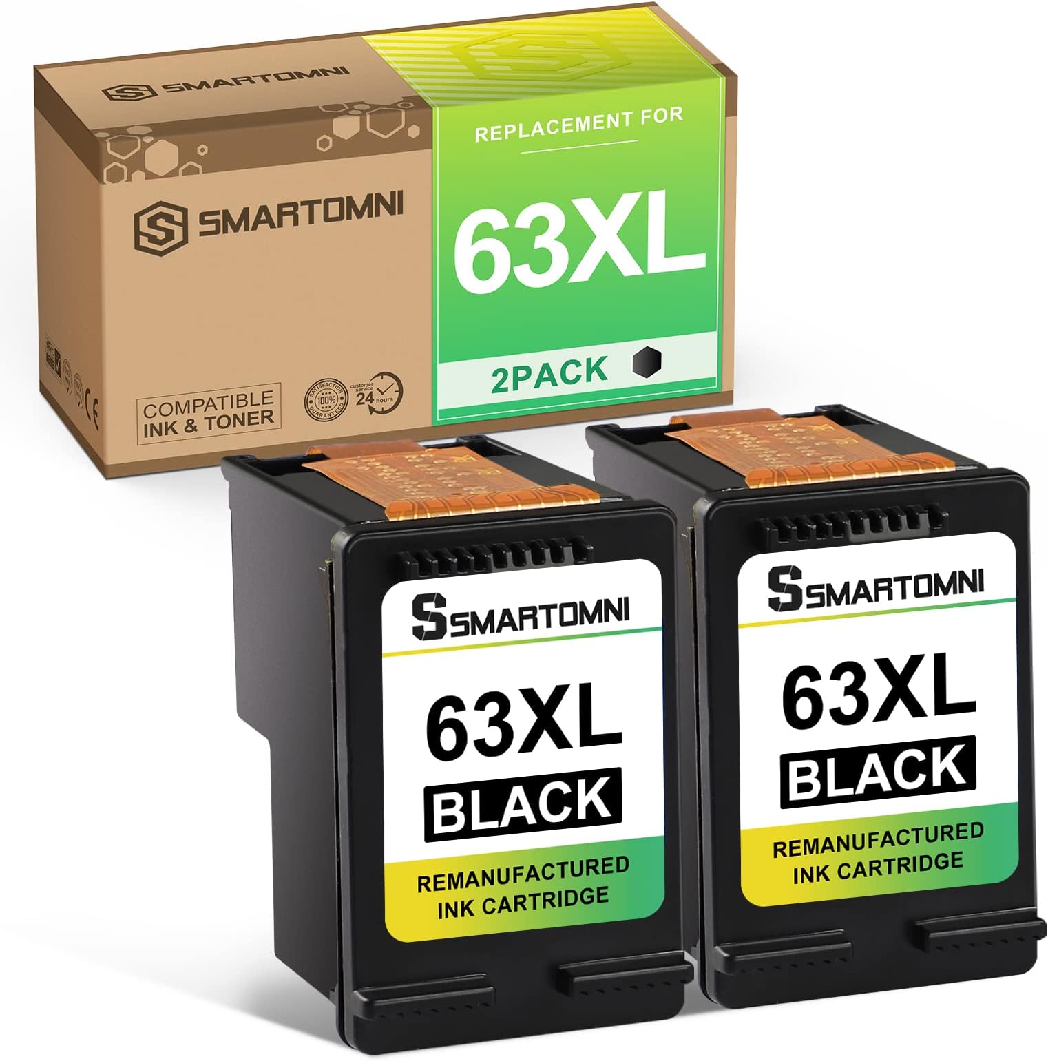 Amazon.com: S SMARTOMNI 63XL 63 Ink Cartridge Combo Pack Replacement ...