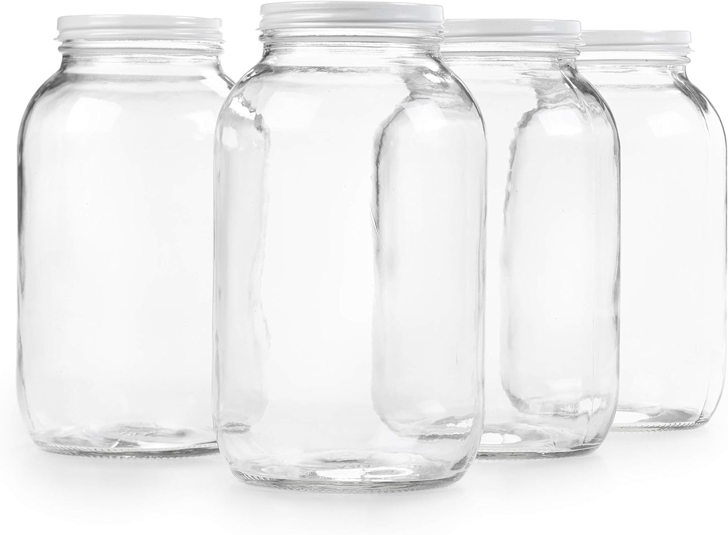Amazon.com: Half Gallon Glass Jar with Airtight Leakproof Metal Lid ...