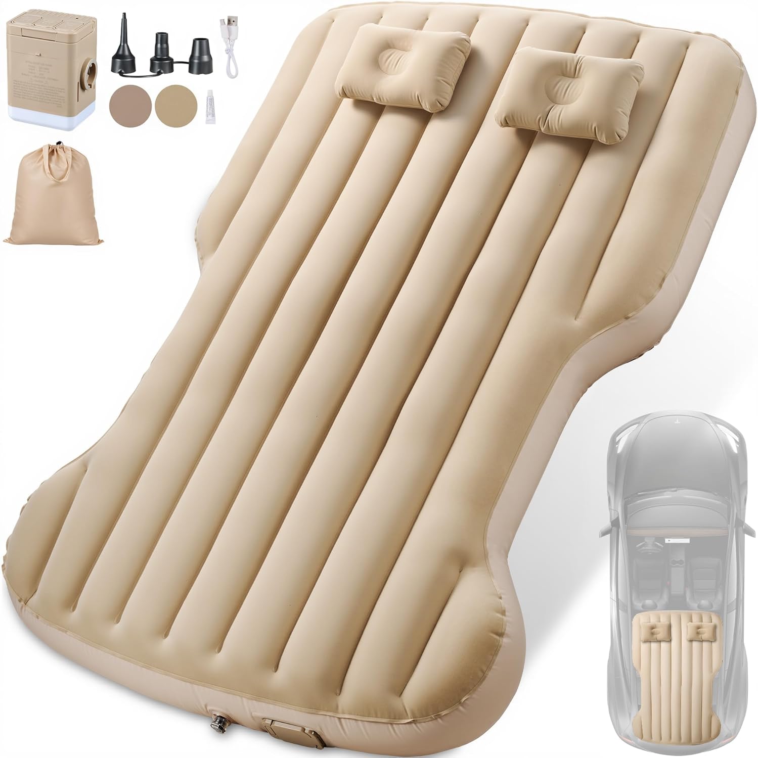 Amazon.com : Camping Air Mattress for Tesla Model Y, Inflatable Camping ...