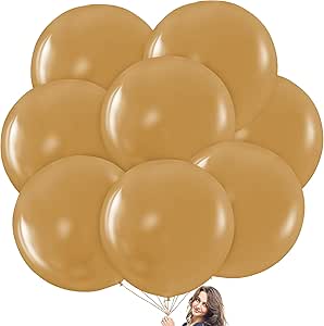 Amazon.com: Prextex Gold Giant Balloons - 8 Jumbo 36 Inch Gold Balloons ...