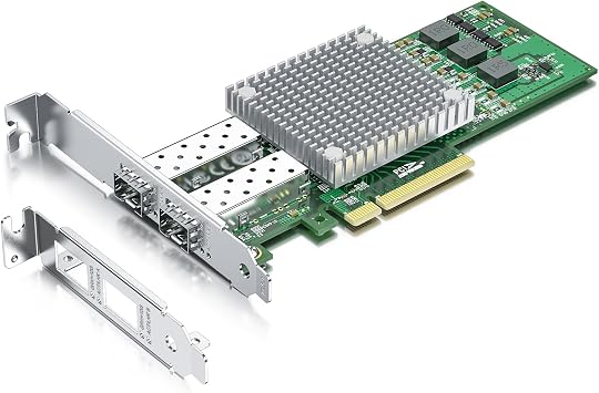 Amazon.com: H!Fiber 10Gb SFP+ PCI-E Network Card NIC, with Broadcom ...