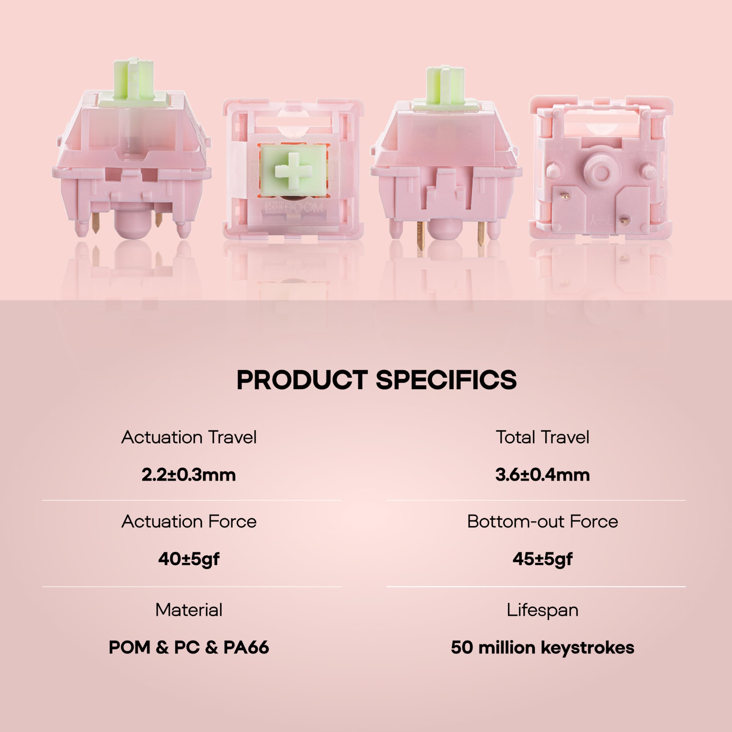 Snapklik.com : KiiBOOM X Strawberryjam1986 Linear Mechanical Switch Set ...