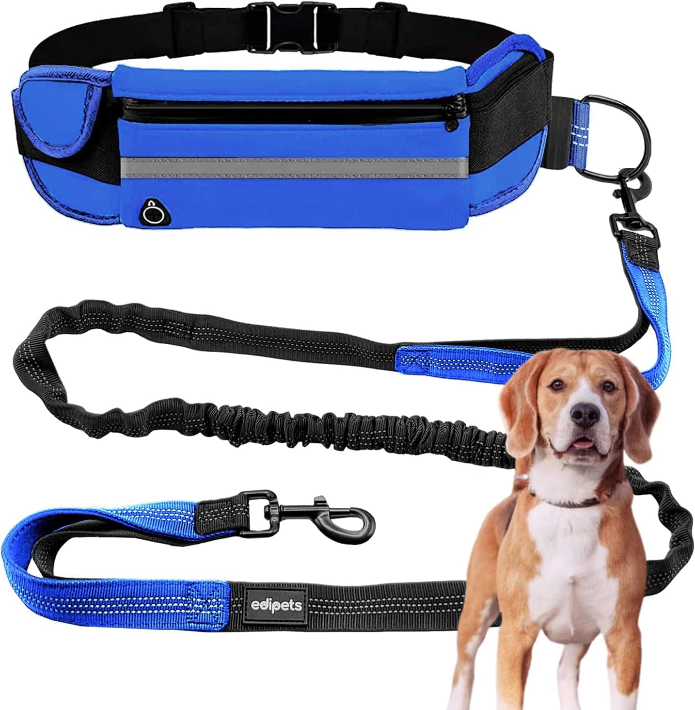 Edipets, Dog Running Lead, Waist Belt, Hands Free, Anti-strain ...
