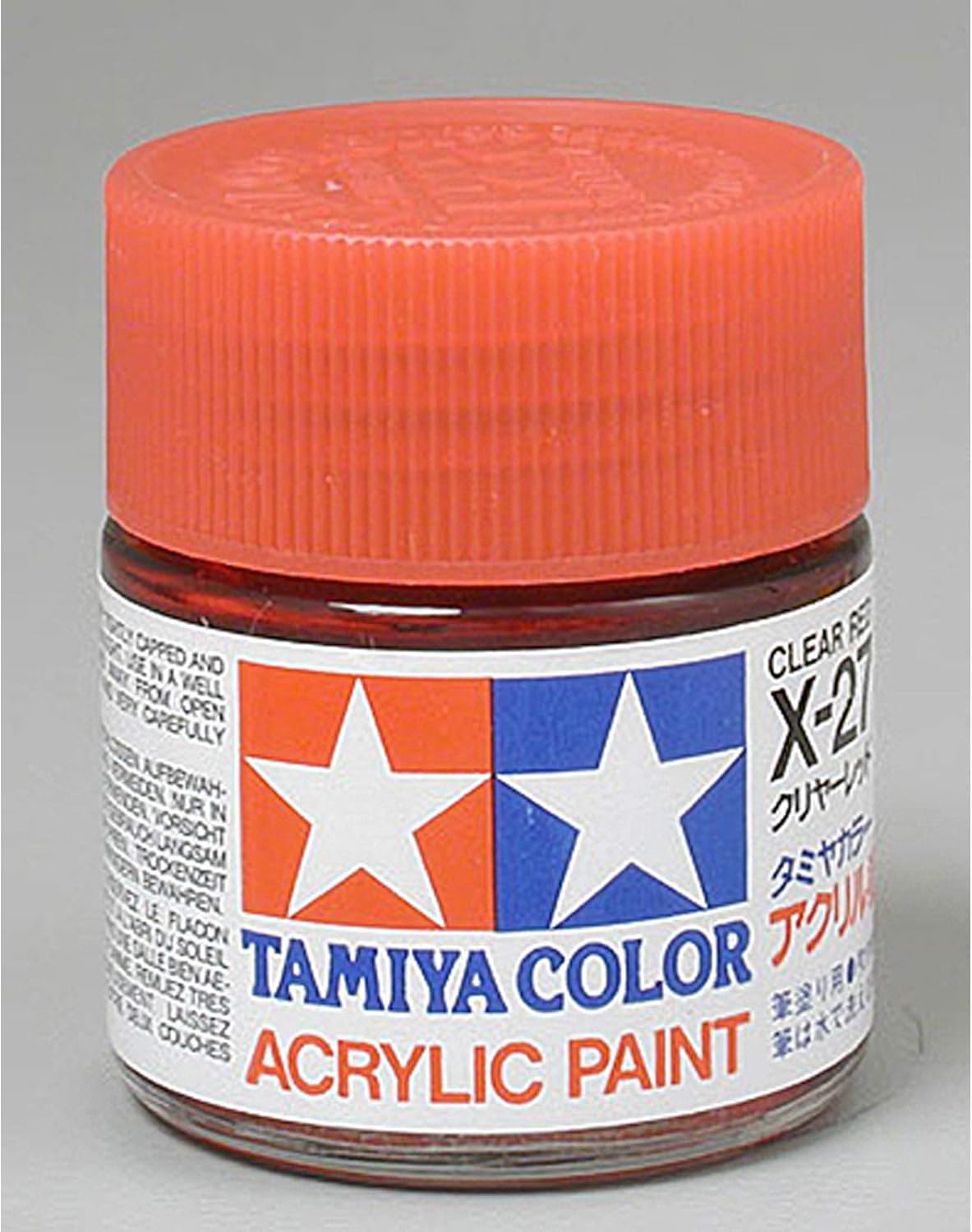 Amazon.com: TAMIYA Acrylic X27 Gloss Clear Red TAM81027 Plastics Paint ...