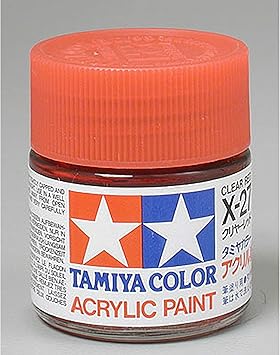 Amazon.com: TAMIYA Acrylic X27 Gloss Clear Red TAM81027 Plastics Paint ...