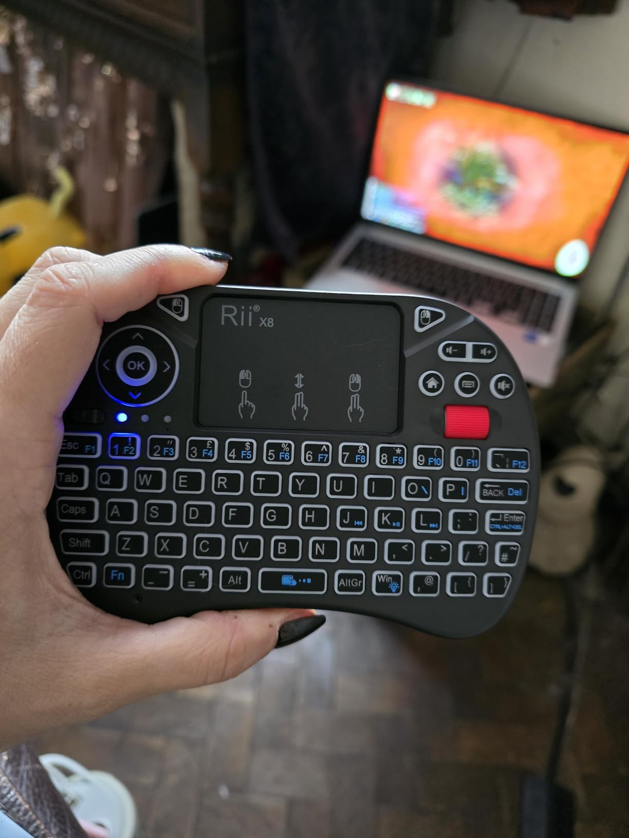 Mini Wireless Multi-media Keyboard Touch Pad Mouse Combo With Scroll ...