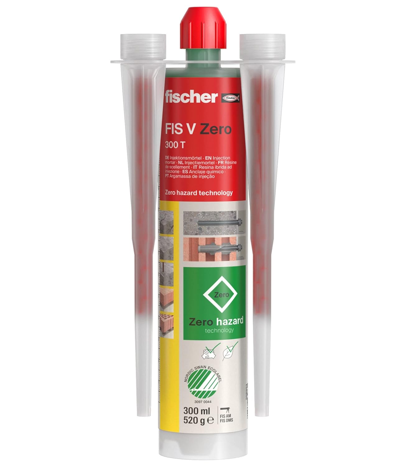 Amazon.com: fischer Injection Mortar FIS V Zero 300 T, Universal Mortar ...