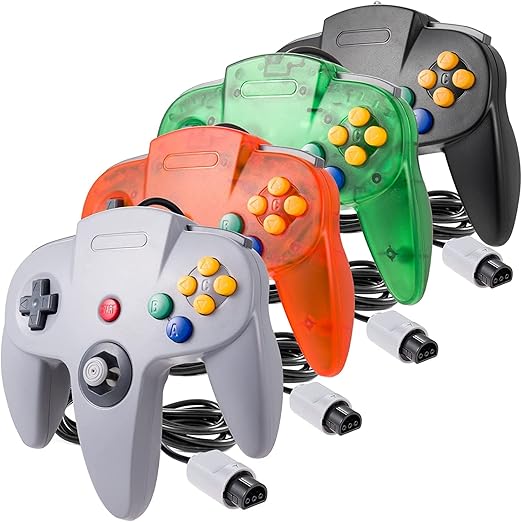 Amazon.com: miadore 4 Pack Classic N64 Controller, Wired Classic N64 ...