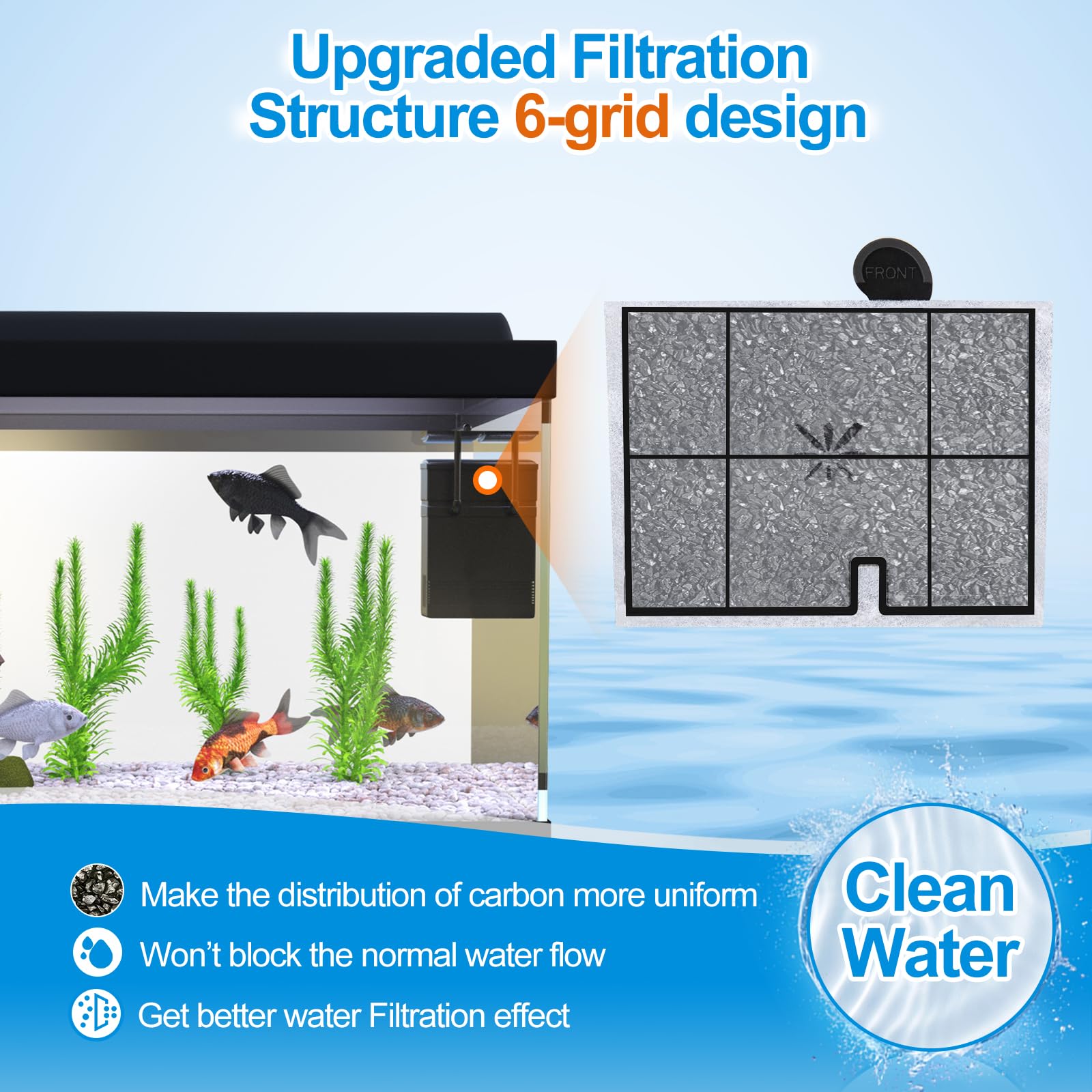 Snapklik.com : 12 Packs Small Filters Cartridges Replacement For Aqueon ...