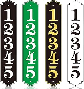 Amazon.com: Reflective Address Plaque Vertical - (18'' x 3.5 ...