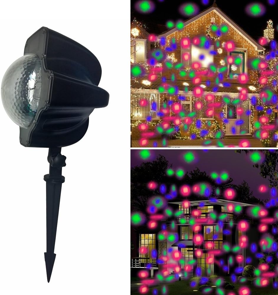 Amazon.com : Garden projector lights RGB LED Outdoor Lights Christmas ...