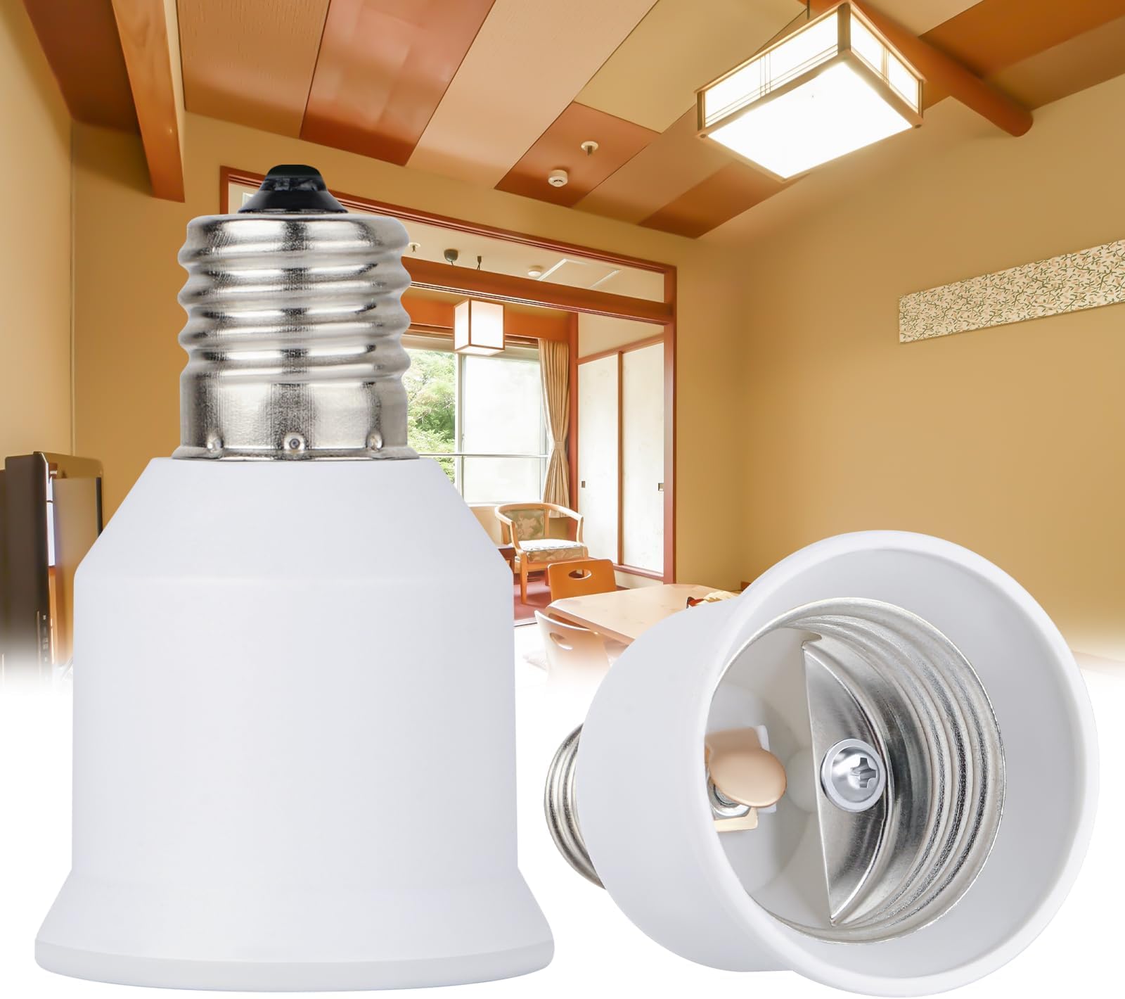 Amazon | ヤザワコーポレーション LED電球専用 口金 E17-E26 変換ソケット ホワイト SF17261 | ヤザワコーポレーション(Yazawa Corporation ...