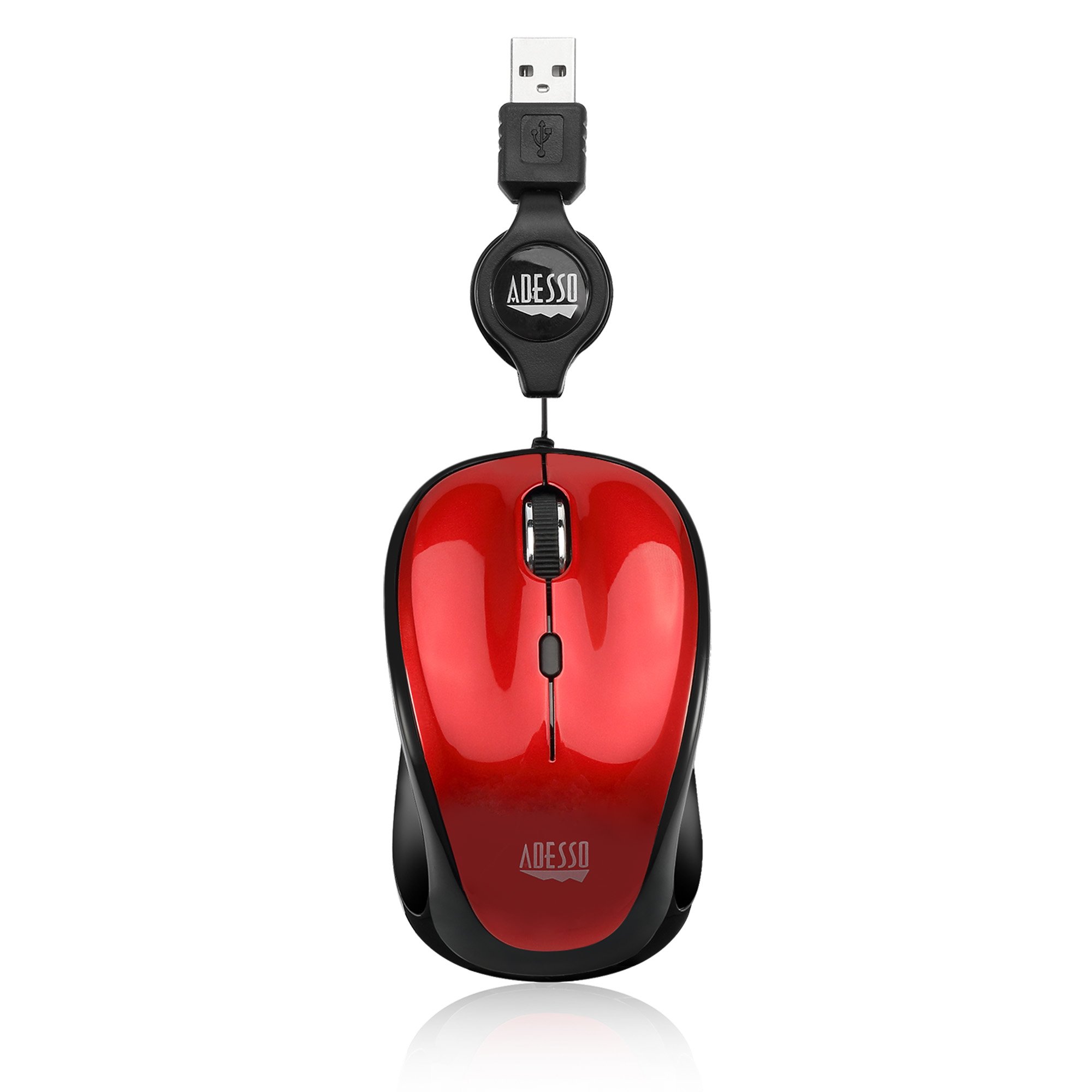 Amazon.com: Adesso Ergonomic iMouse S8 - Retractable Optical USB Mouse ...