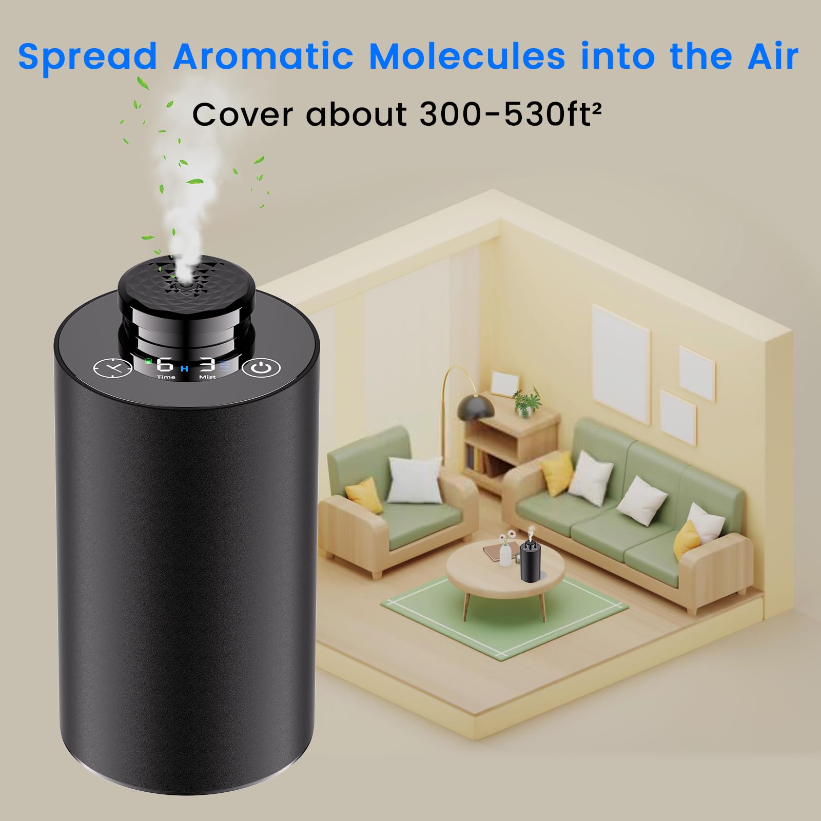 Snapklik.com : Waterless Diffuser Essential Oil Diffusers Portable Car ...