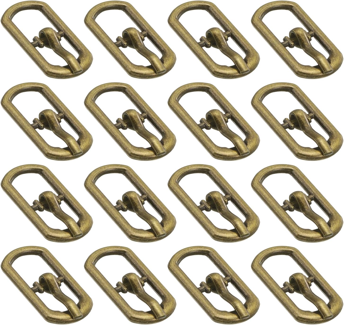 Amazon.com: uxcell 40Pcs Metal Roller Buckles, 5.5mm - 0.22" Rectangle ...