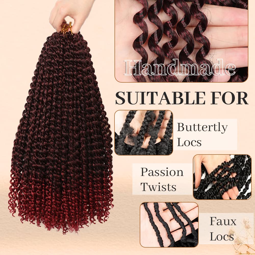 Snapklik.com : Passion Twist Hair 22 Inch - Water Wave Crochet Hair 8 ...
