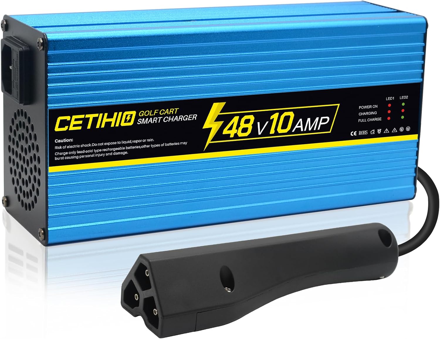 Amazon.com: Upgraded 48 Volt Golf Cart Battery Charger for EZGO RXV&TXT ...