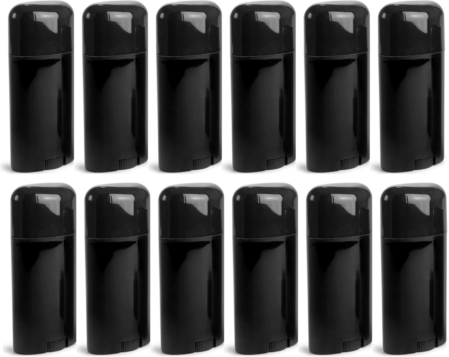 Amazon.com: 2.65 oz Black Deodorant Tube with Cap Twist Up New Empty ...