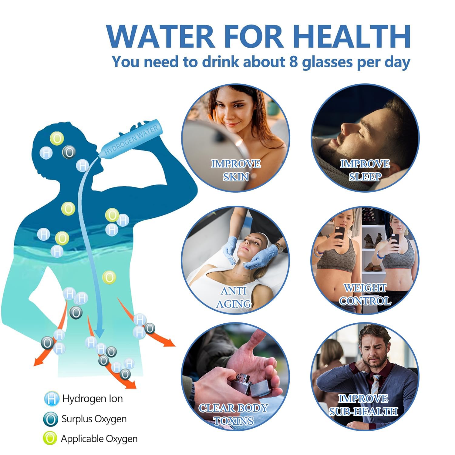 Snapklik.com : Cakuuma Hydrogen Water Bottle, 15L High-Capacity Drop ...