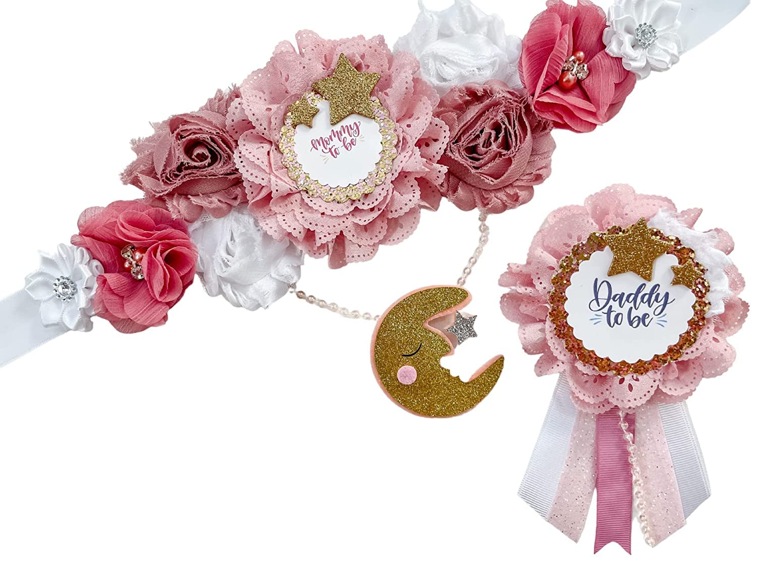 Amazon.com: Pink Twinkle Little Star Baby Shower Mom to be Maternity ...