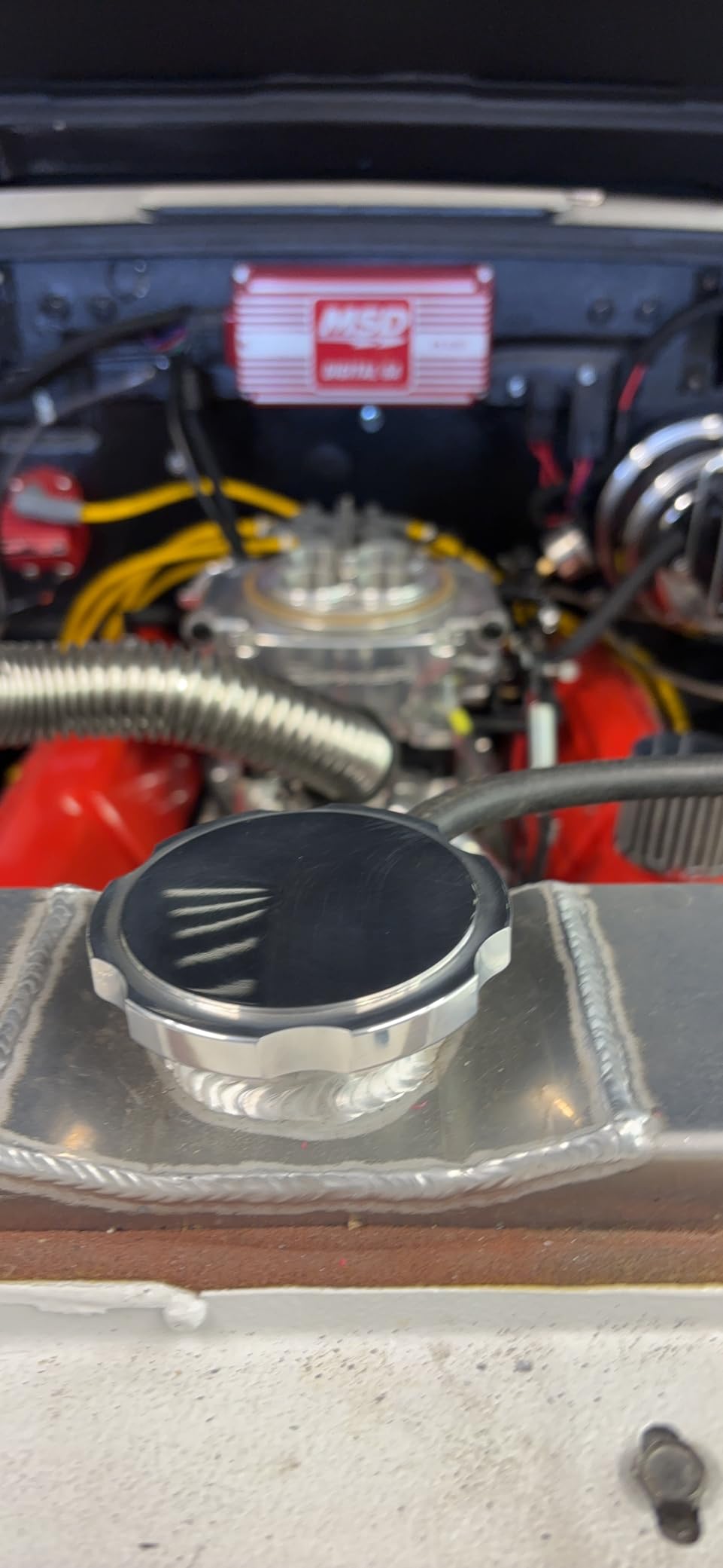 Amazon.com: Hot Rod Polished Billet Aluminum 16 LB Radiator Cap ...