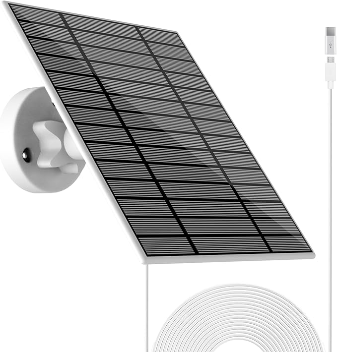 Amazon.com: Solar Panel for Security Camera,6W USB Solar Panel for ...