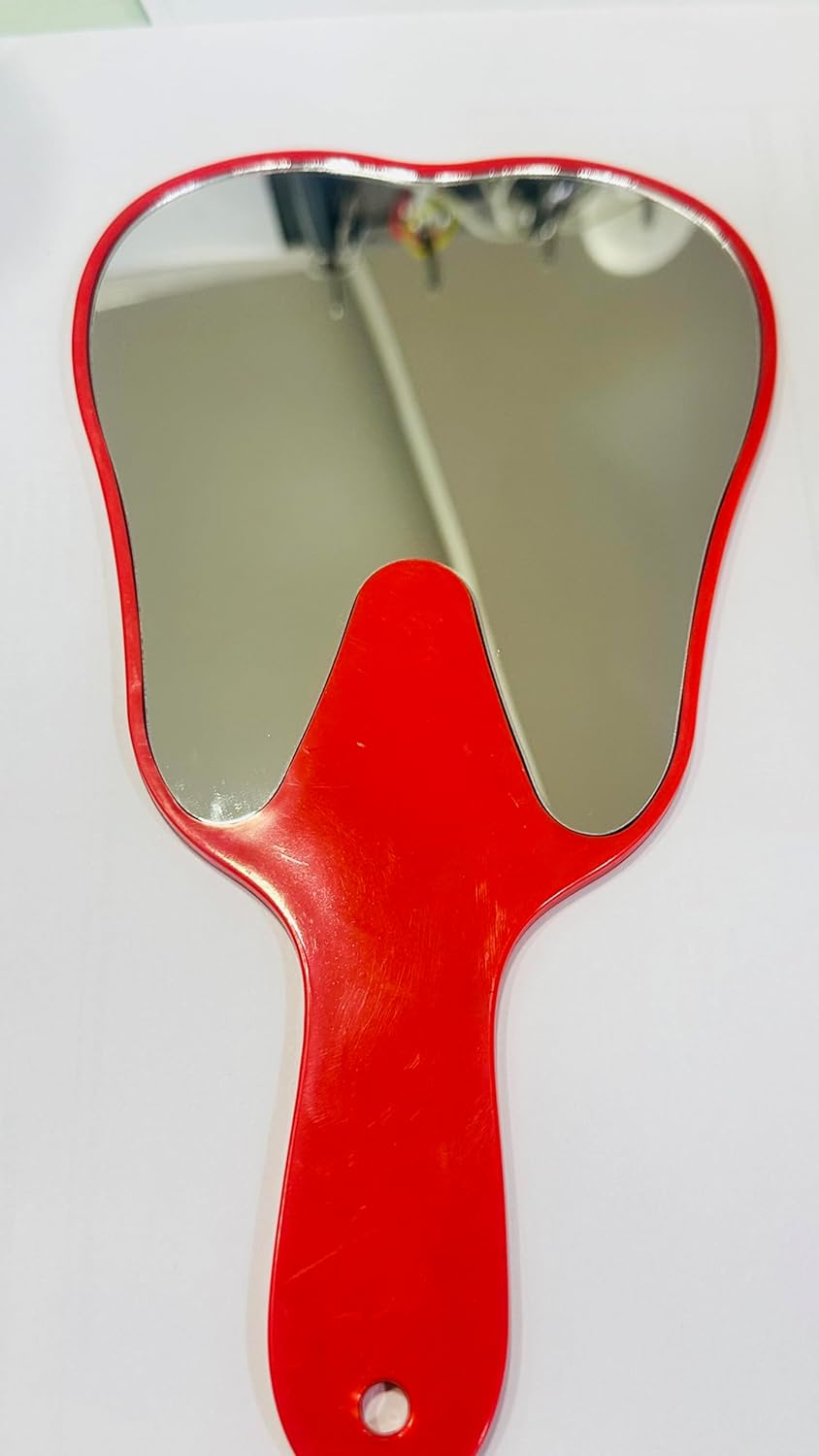 Tooth Shape Mirror for Dentist Chairside (RED) : Amazon.in: Industrial ...