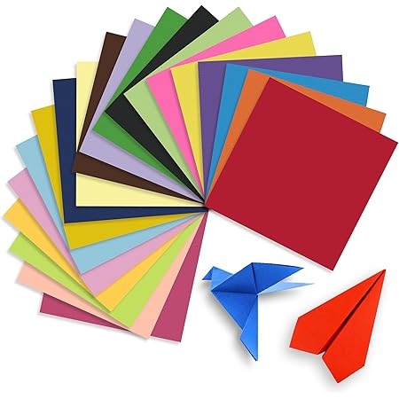 ANVIRO Origami Paper, Pack of 200 Double Sided Sheets in 20 Sharp ...
