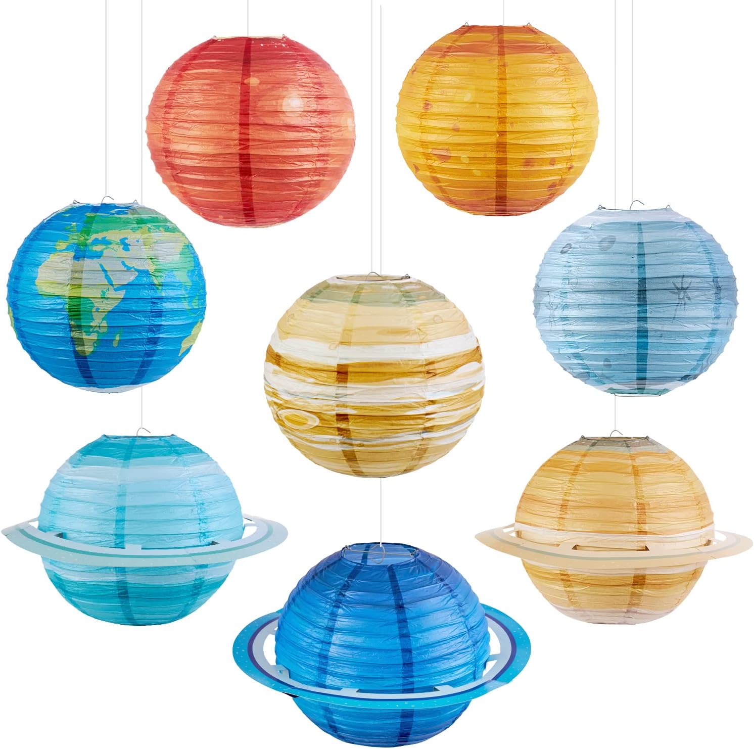 Easy Joy Space Paper Lantern Planets Lanterns Out of This World Space ...
