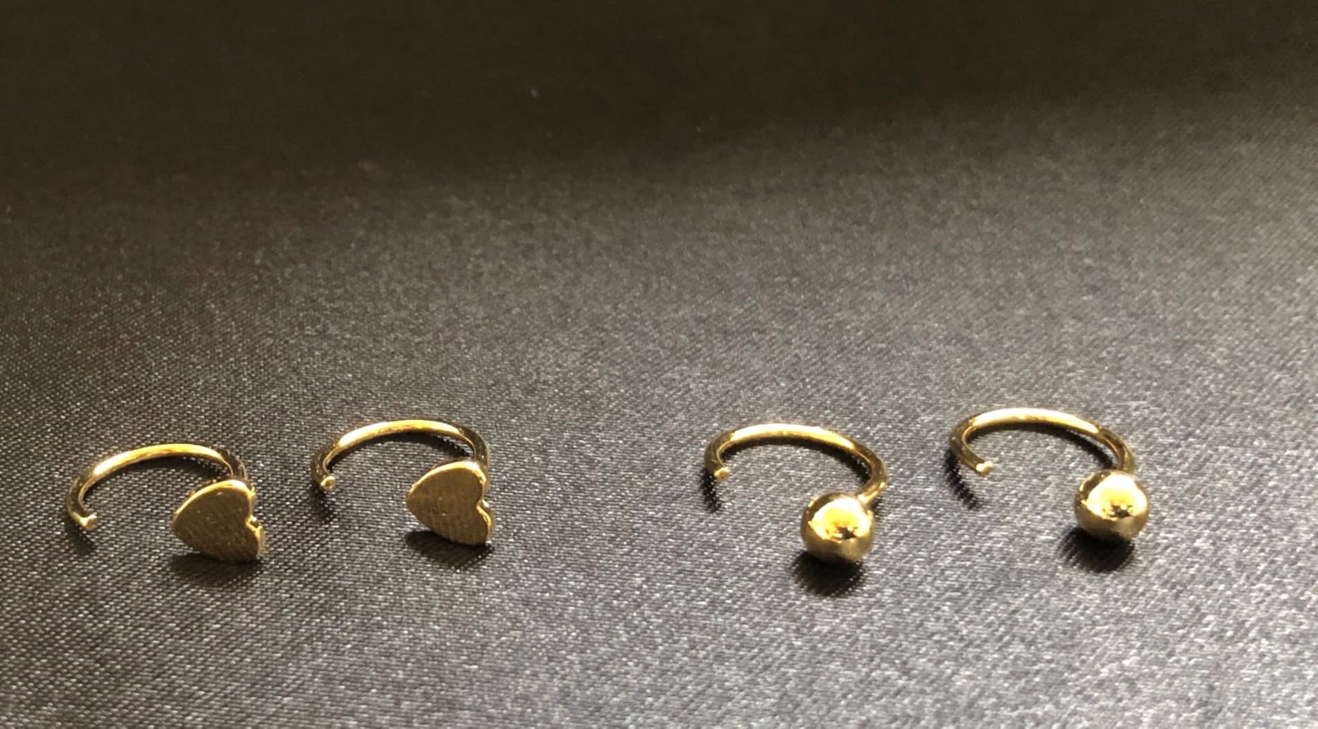 VELORICHE 8 Pairs Gold Open Huggie Hoop Earring Tiny CZ Half Hoop ...
