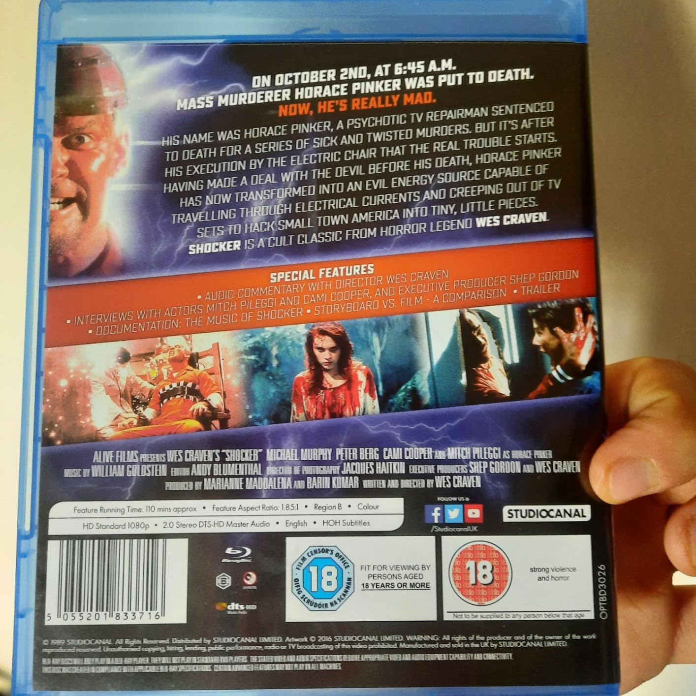 Shocker [VHS] : Mitch Pileggi, John Tesh, Heather Langenkamp, Peter ...